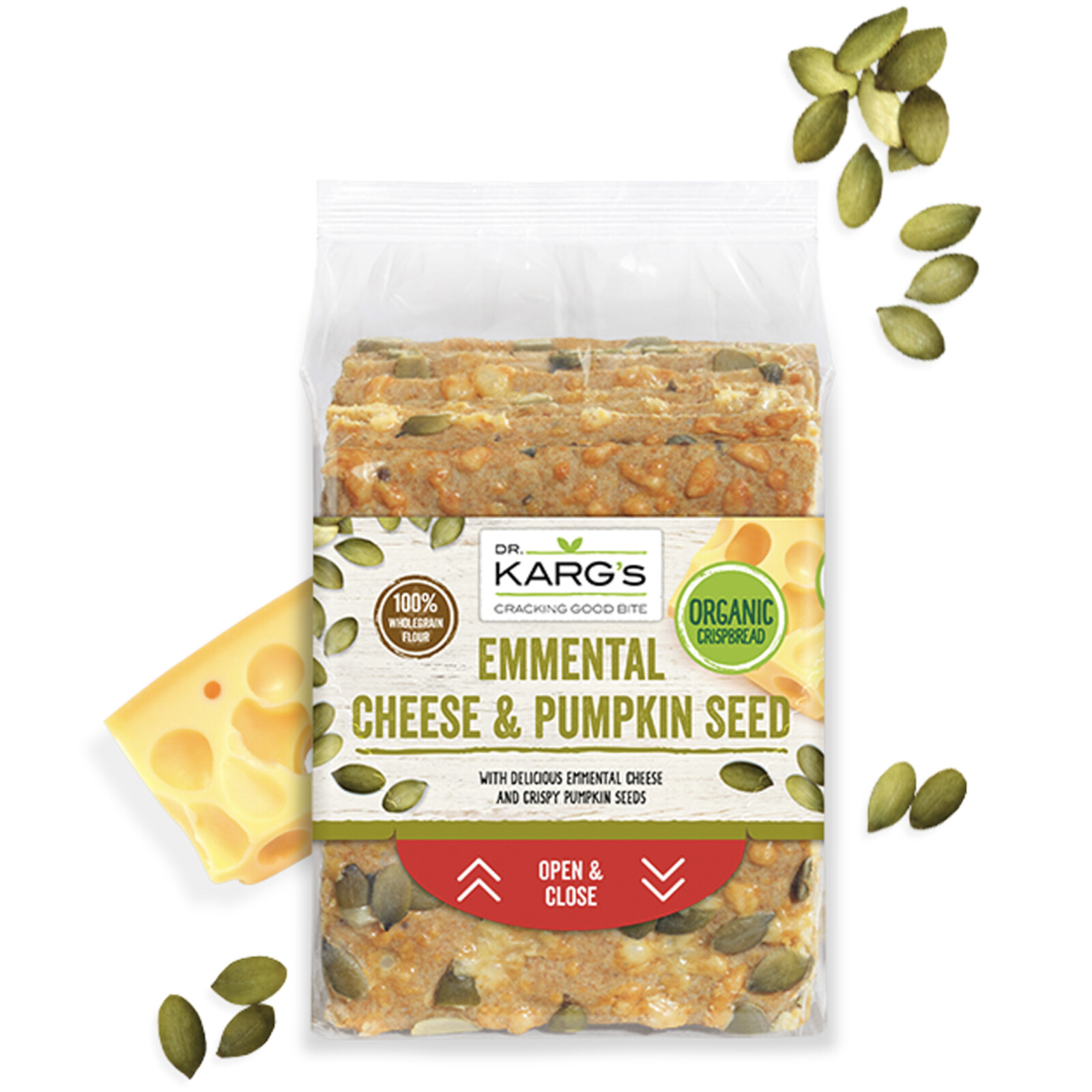 Organic Crispbread Cheese & Pumpkin Seeds | Buy Brands Online | Little ...