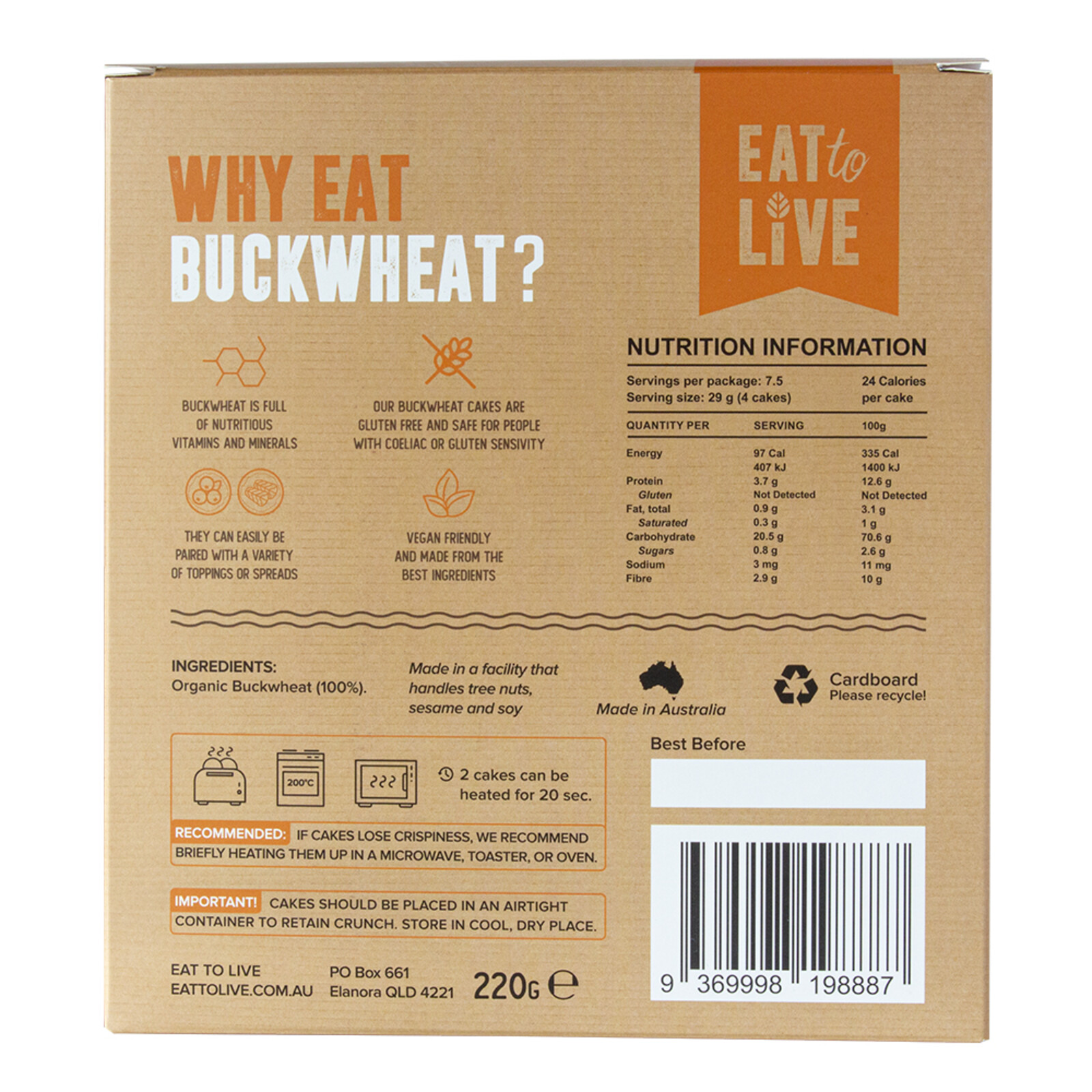 Buckwheat Cakes No Added Salt | Buy Shop All Online | Little Valley ...