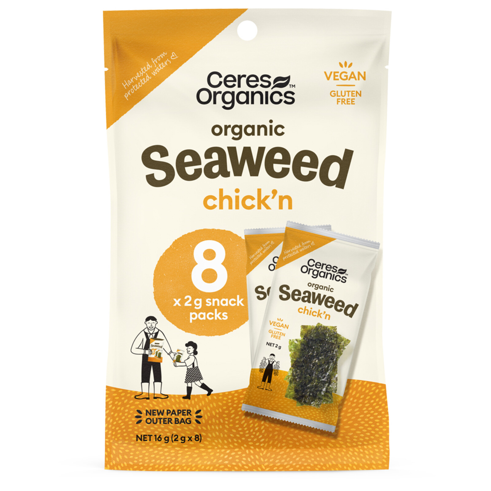 Ceres Organic Seaweed Snack Chick'n Multi Pack | Buy Shop All Online ...